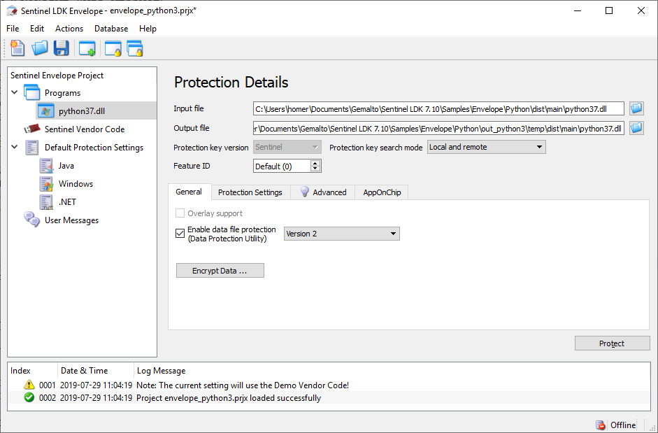 Protecting Python Applications With Data File Protection