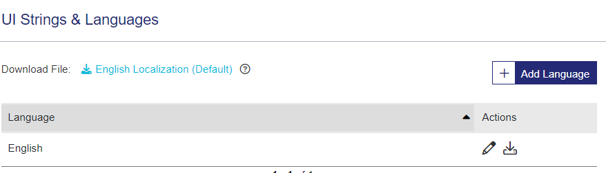 UI Strings and Languages