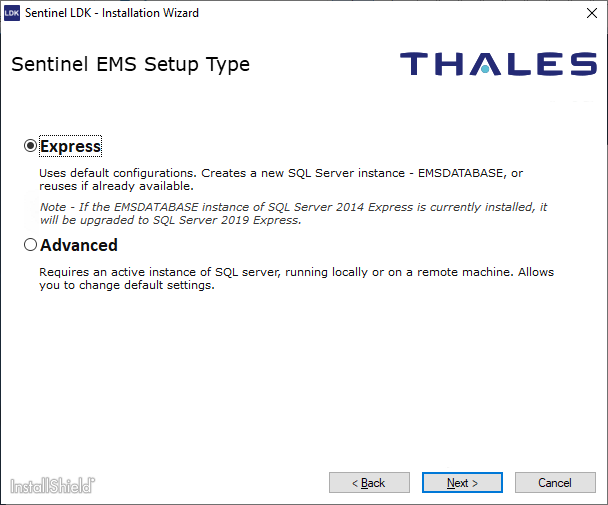 Installing Sentinel Ldk Ems