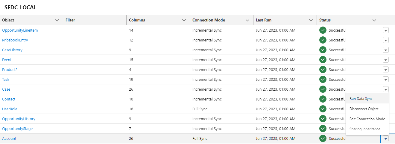 Configuring Connection Objects
